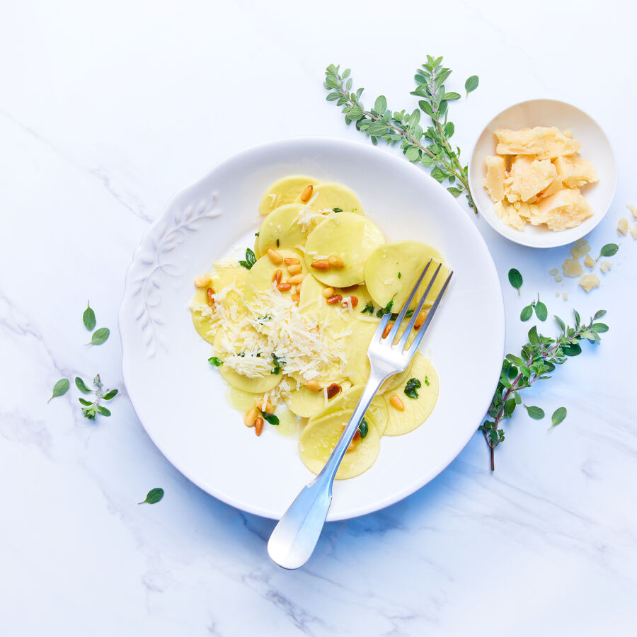 Klassische ligurische Pasta: Croxetti, Nudeln, italienische Pasta ...
