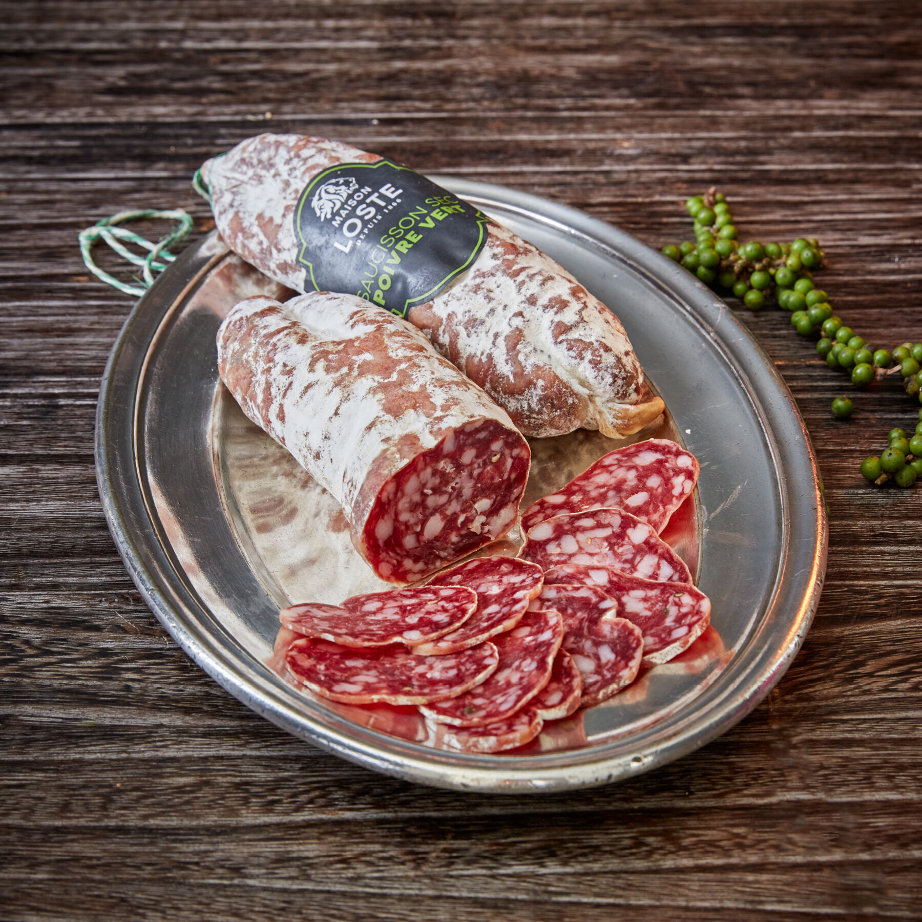 Französische Pfeffer-Salami aus der Auvergne - Hagen Grote Schweiz Shop