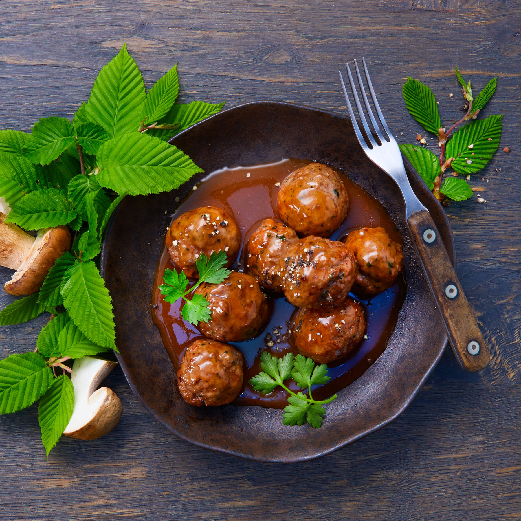 Hackbällchen Jäger-Art in Pilz- Portwein Sauce - 720 g - Hagen Grote ...